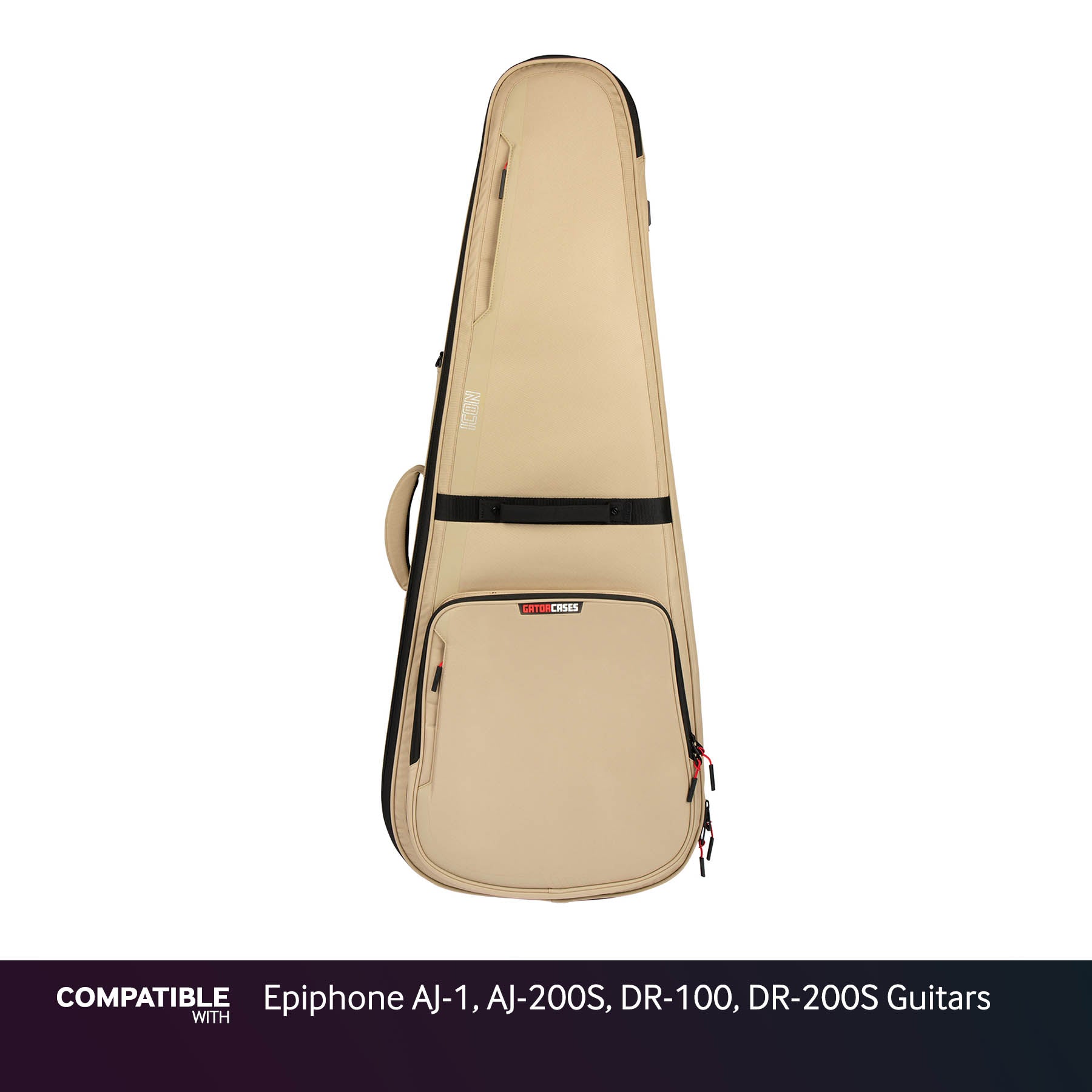 Gator Tan ICON Case for Epiphone AJ-1, AJ-200S, DR-100, DR-200S Guitar – Pixel Pro Audio