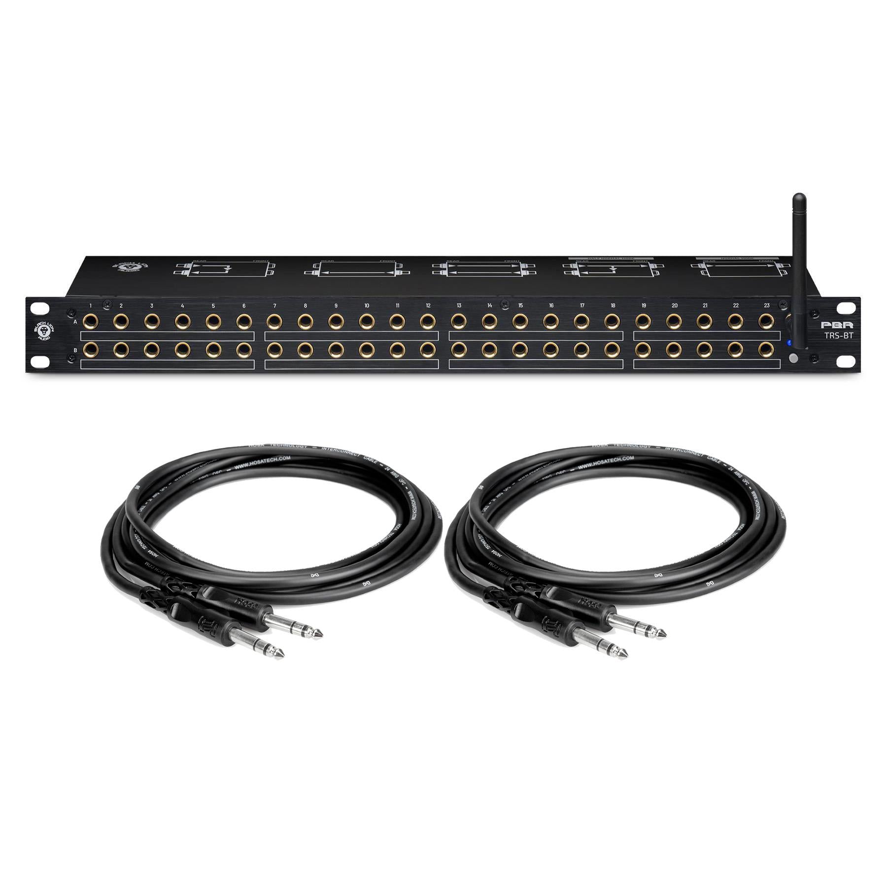 Black Lion Audio PBR TRS-BT 48-Point 1/4" Patchbay Bundle with TRS Cab – Pixel Pro Audio
