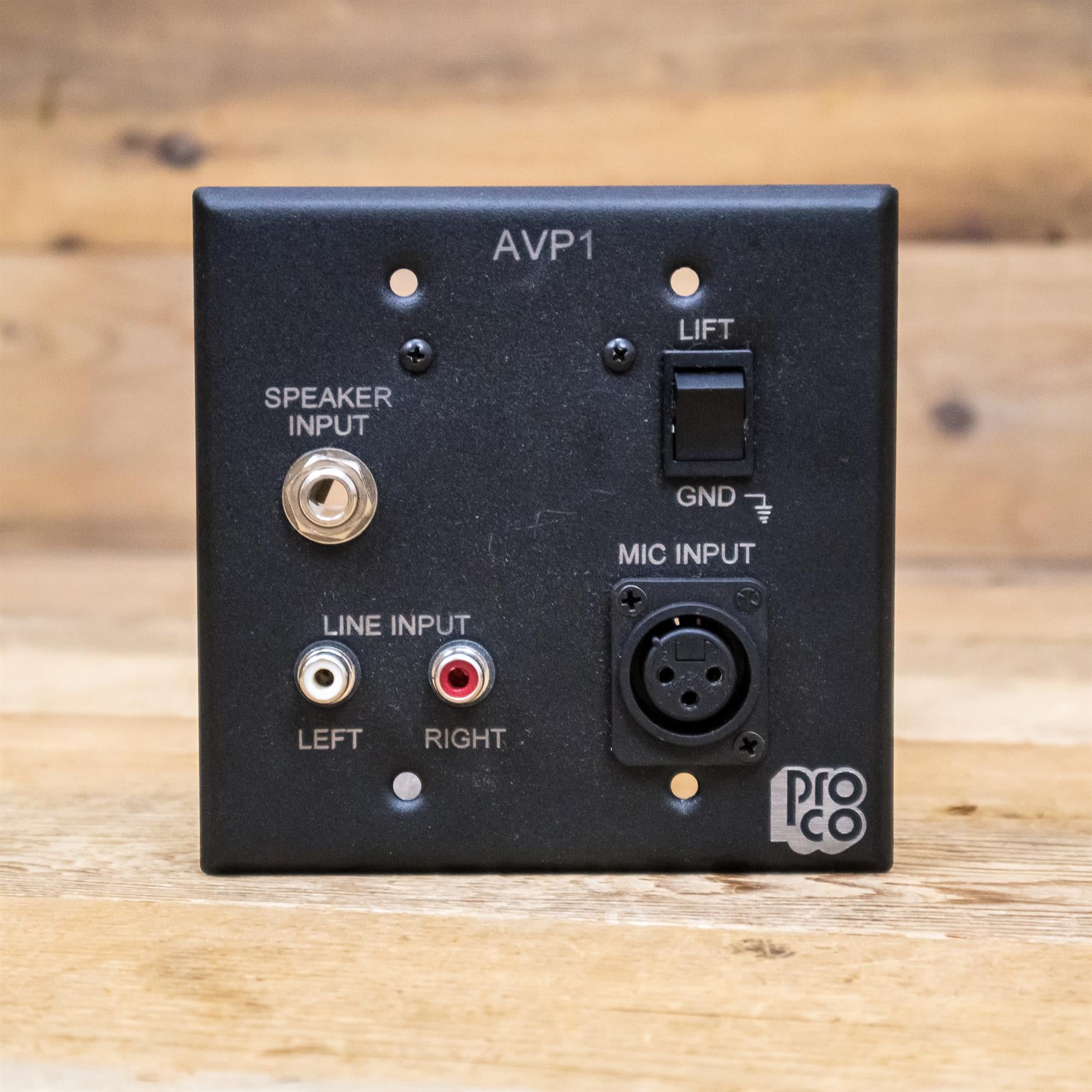 ProCo AVP-1 Wall Plate Audio/Video Interface, Black – Pixel Pro Audio