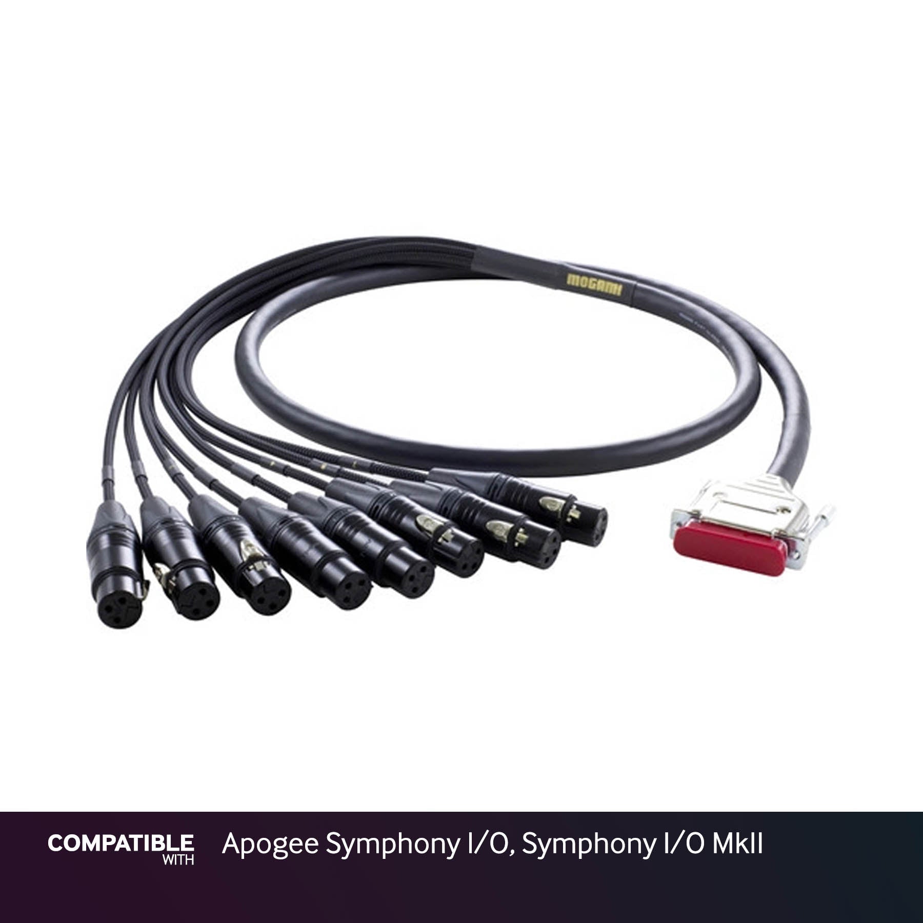 Mogami Gold 3-foot DB25 to XLRF Snake for Apogee Symphony I/O, Symphon ...
