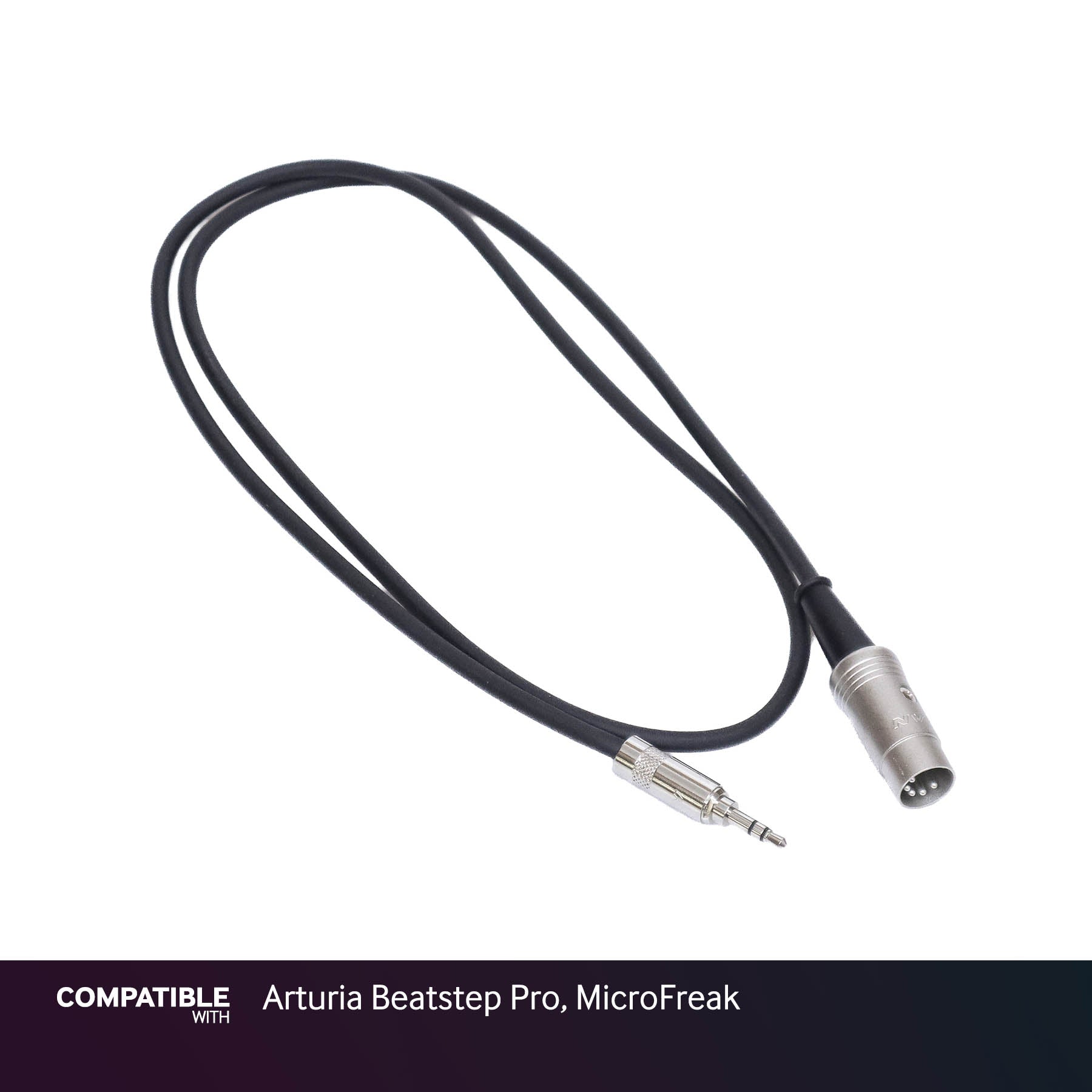 RapcoHorizon 1/8" TRS MIDI Type-B Cable for Arturia Beatstep Pro, Micr ...