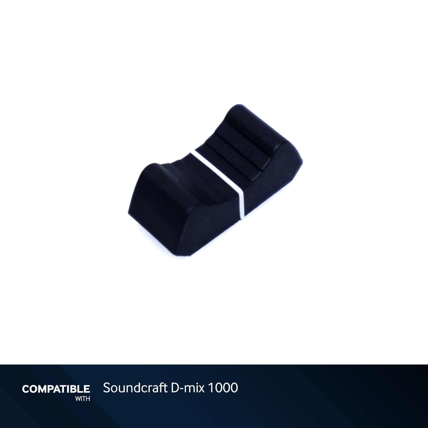 Soundcraft Black Fader Cap with White Line for D-mix 1000 – Pixel Pro Audio