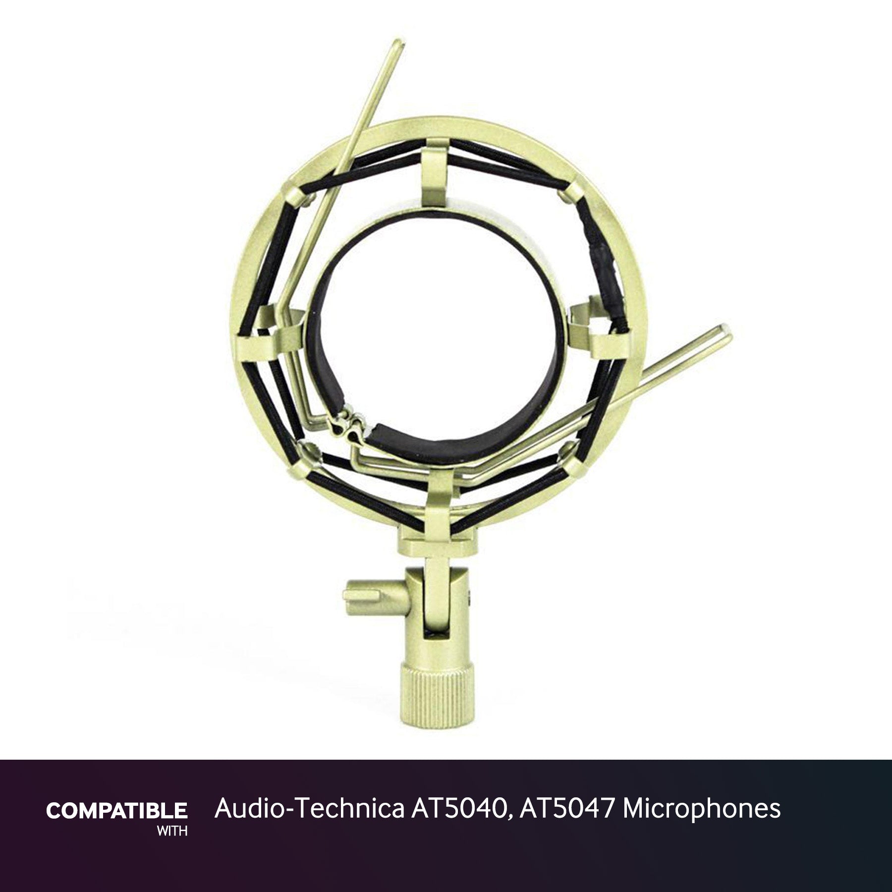 Silver Shock Mount fits Audio-Technica AT5040, AT5047 Microphones ...