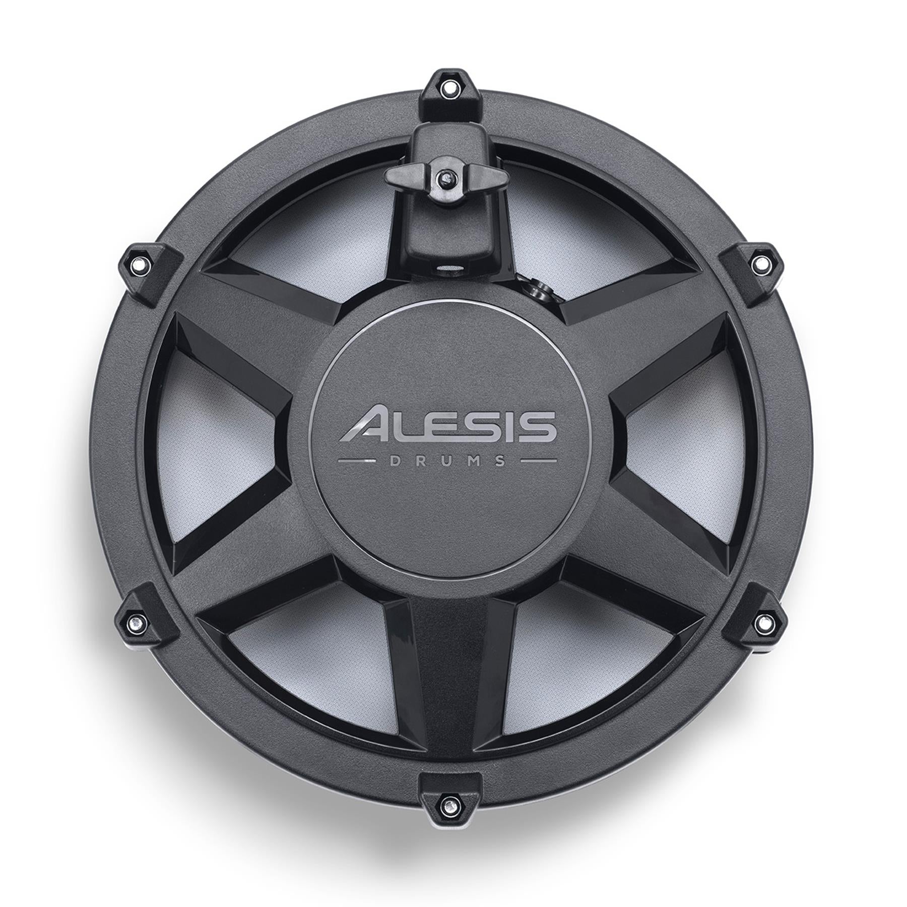 Alesis 10" Red Dual-Zone Snare Drum Pad with White Mesh Head for Nitro ...