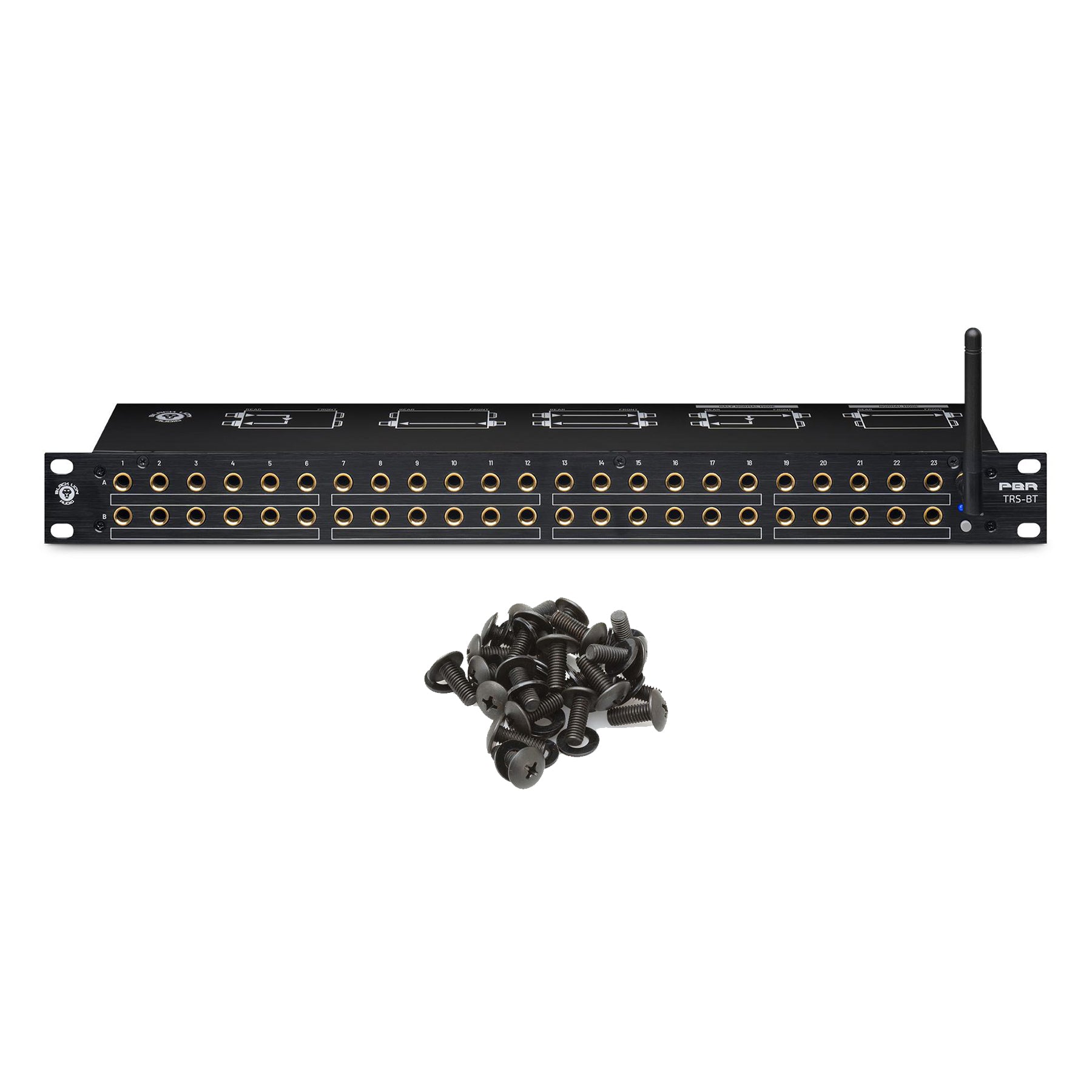 Black Lion Audio PBR TRS BT 48-Point Patchbay with Bluetooth with Rack ...