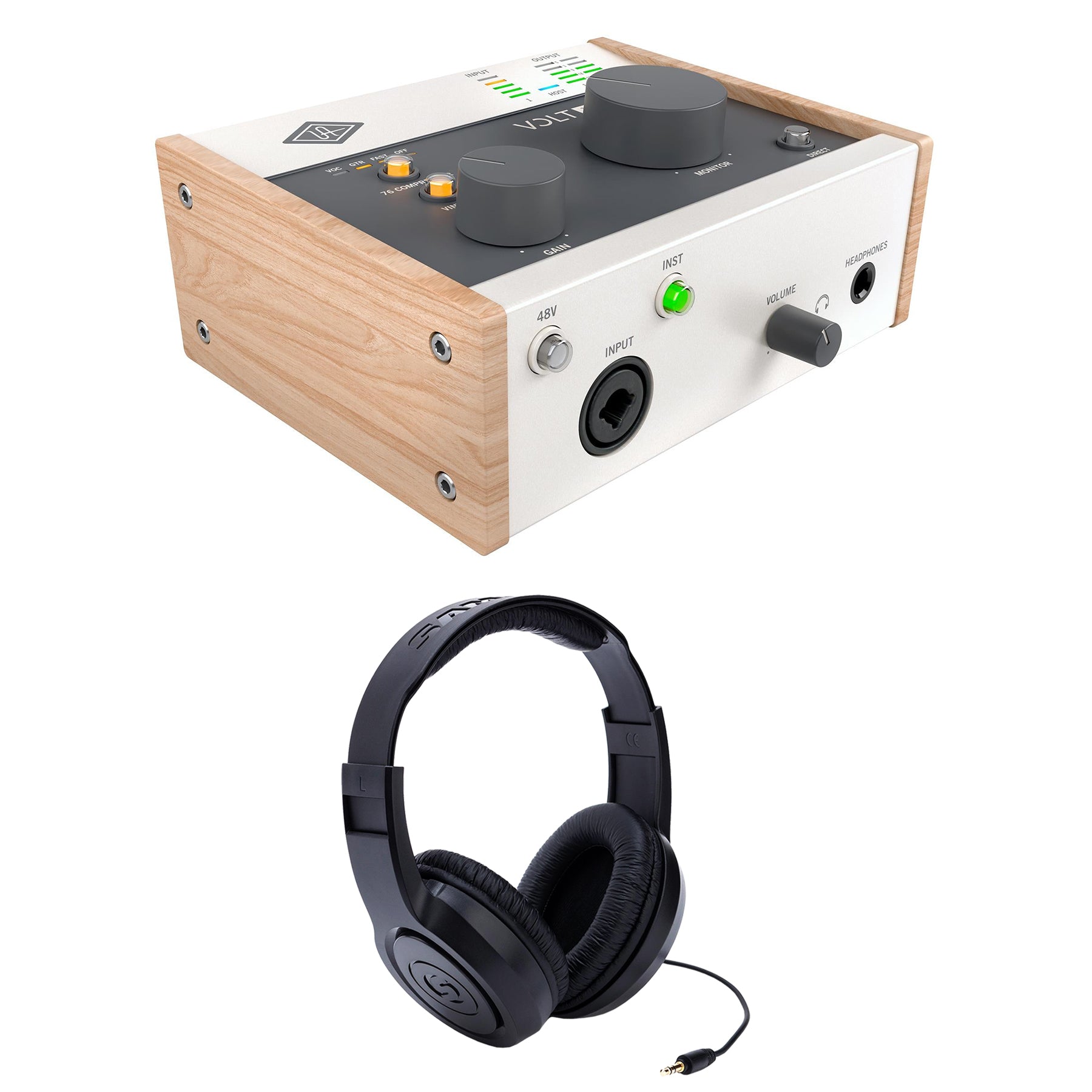 Universal Audio Volt 176 USB-C Audio Interface Bundle with SR350 Headp ...