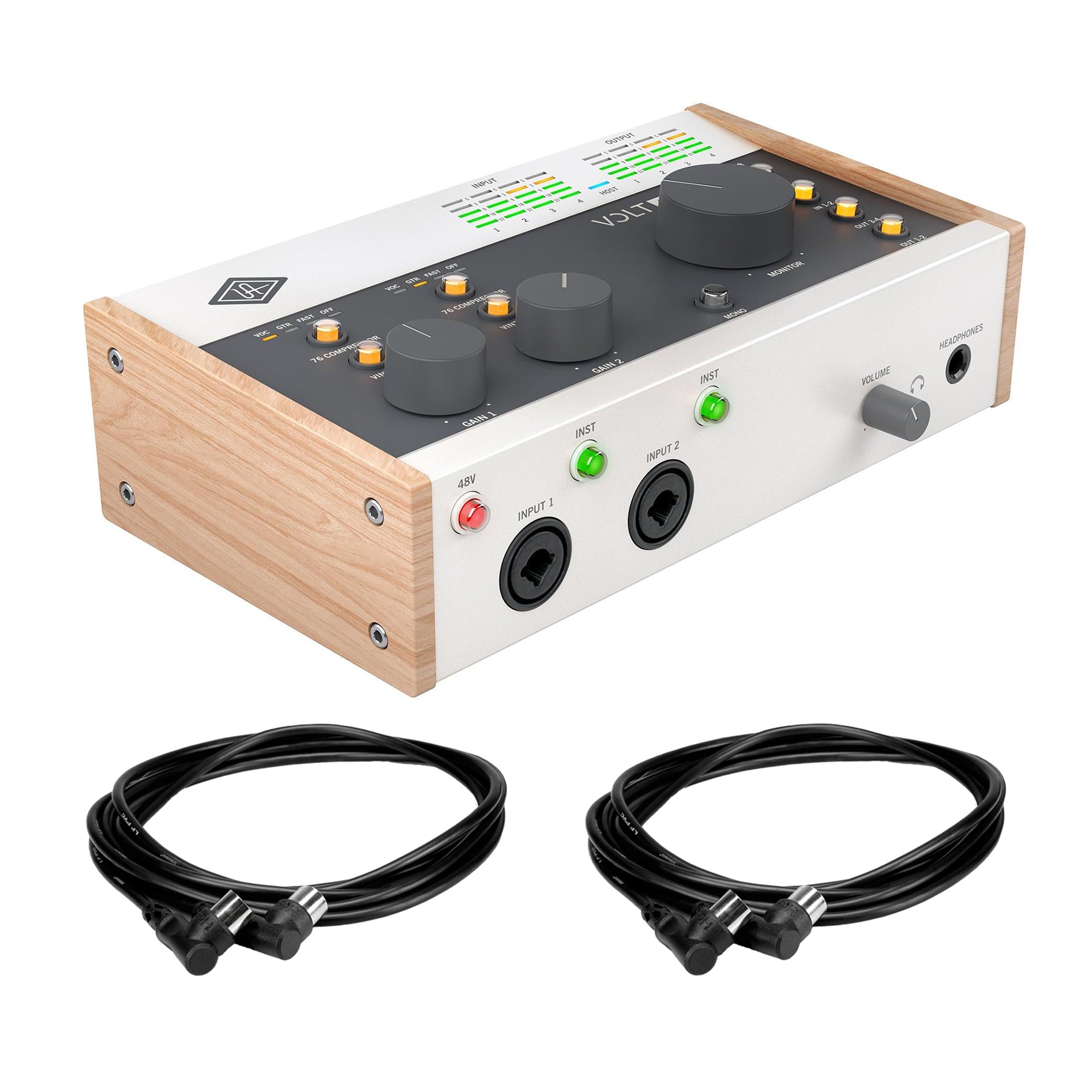 Universal Audio Volt 476 USB-C Audio Interface Bundle with MIDI Cables ...