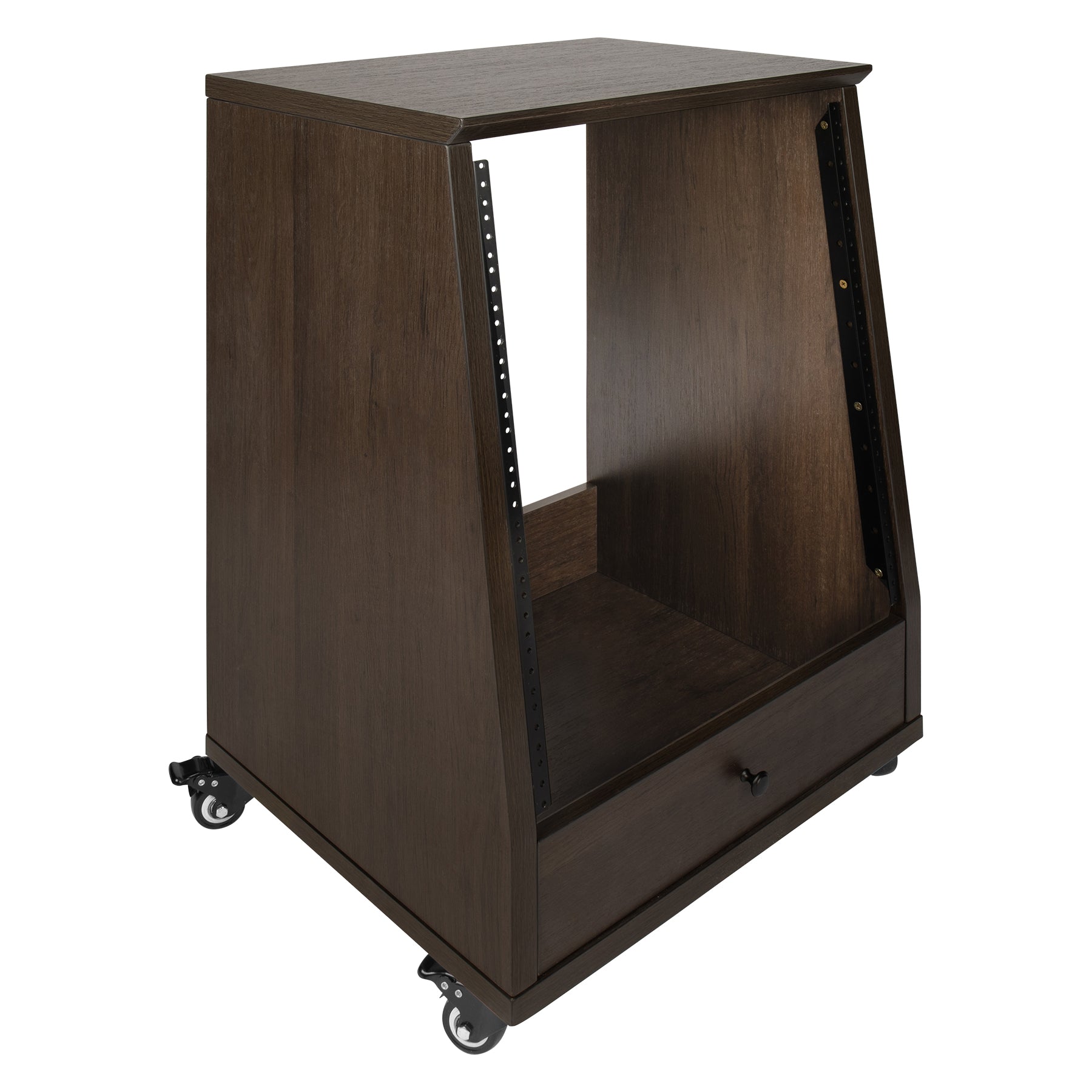 Gator Frameworks Elite Series 12U Angled Studio Rack with Locking Cast ...