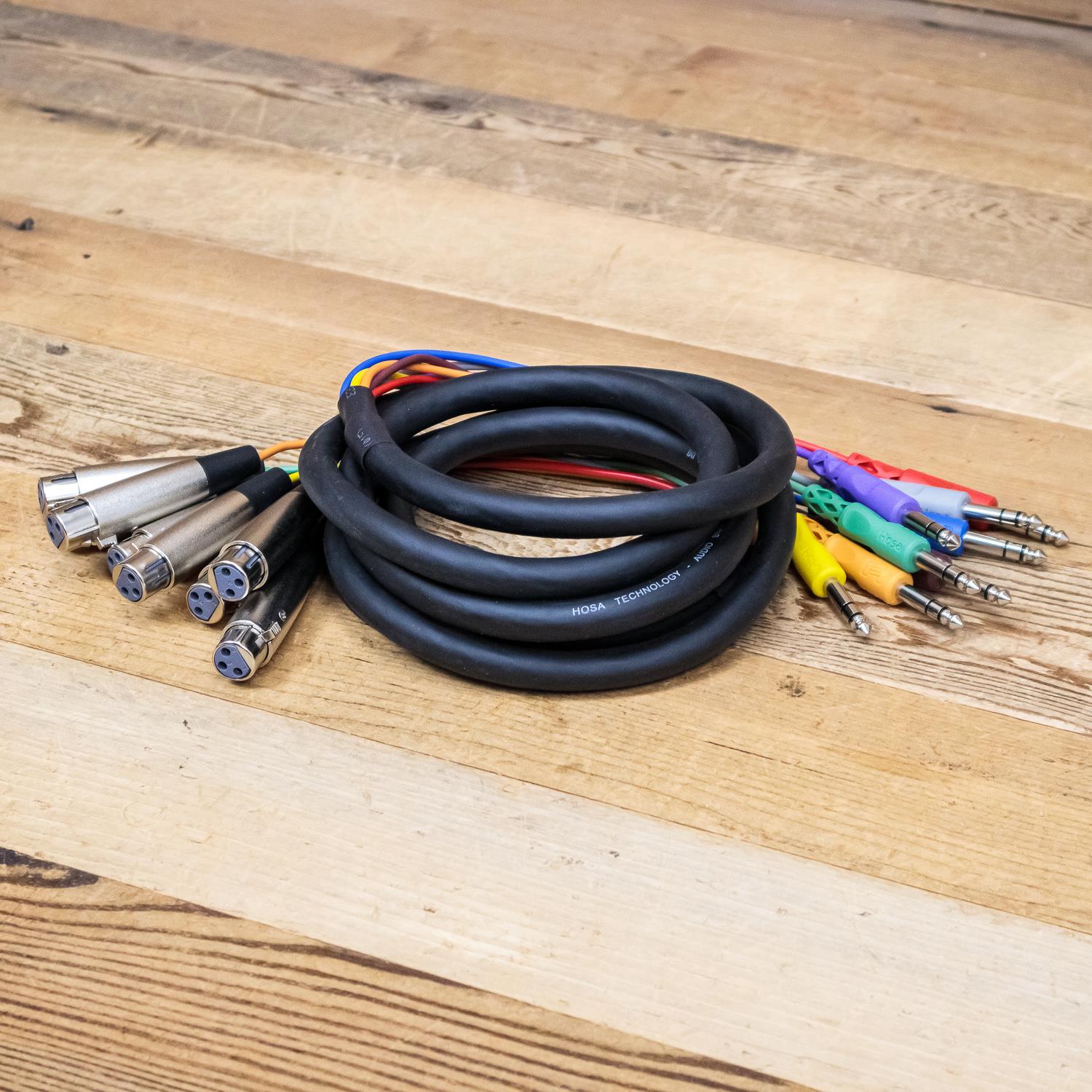 Open Box Hosa STX-803F 10-foot 8-Channel XLR Female to 1/4" TRS Snake ...