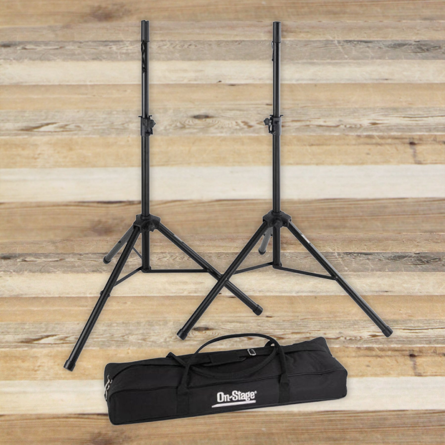 Open Box On-Stage SSP7750 Pair of Speaker Stands with Carry Case ...