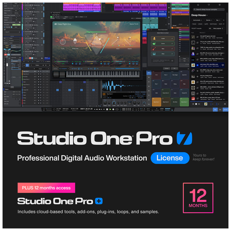 PreSonus Studio One Pro 7 Perpetual License with 12 Months Studio One ...