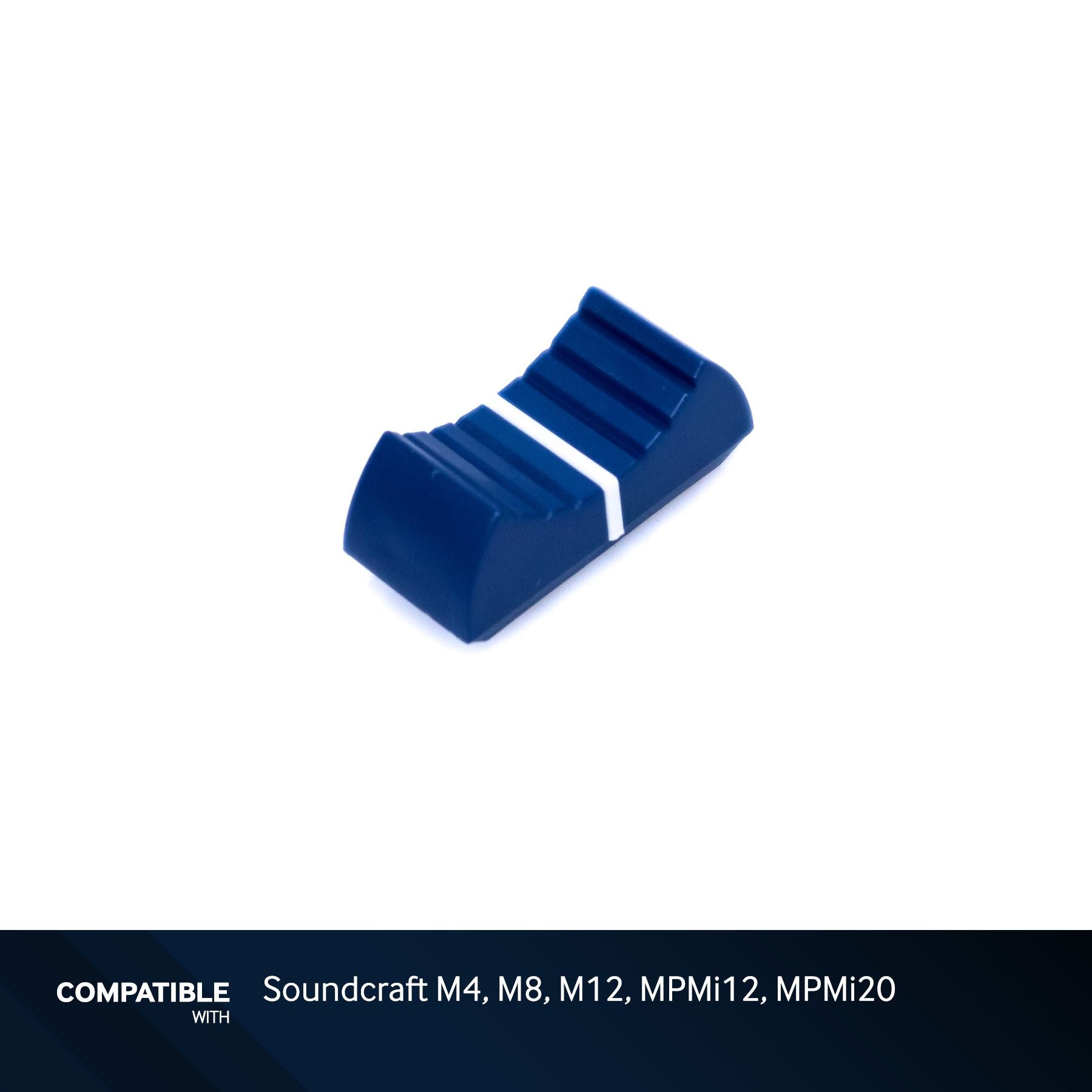 Soundcraft Dark Blue Fader Cap with White Line for M4, M8, M12, MPMi12 ...