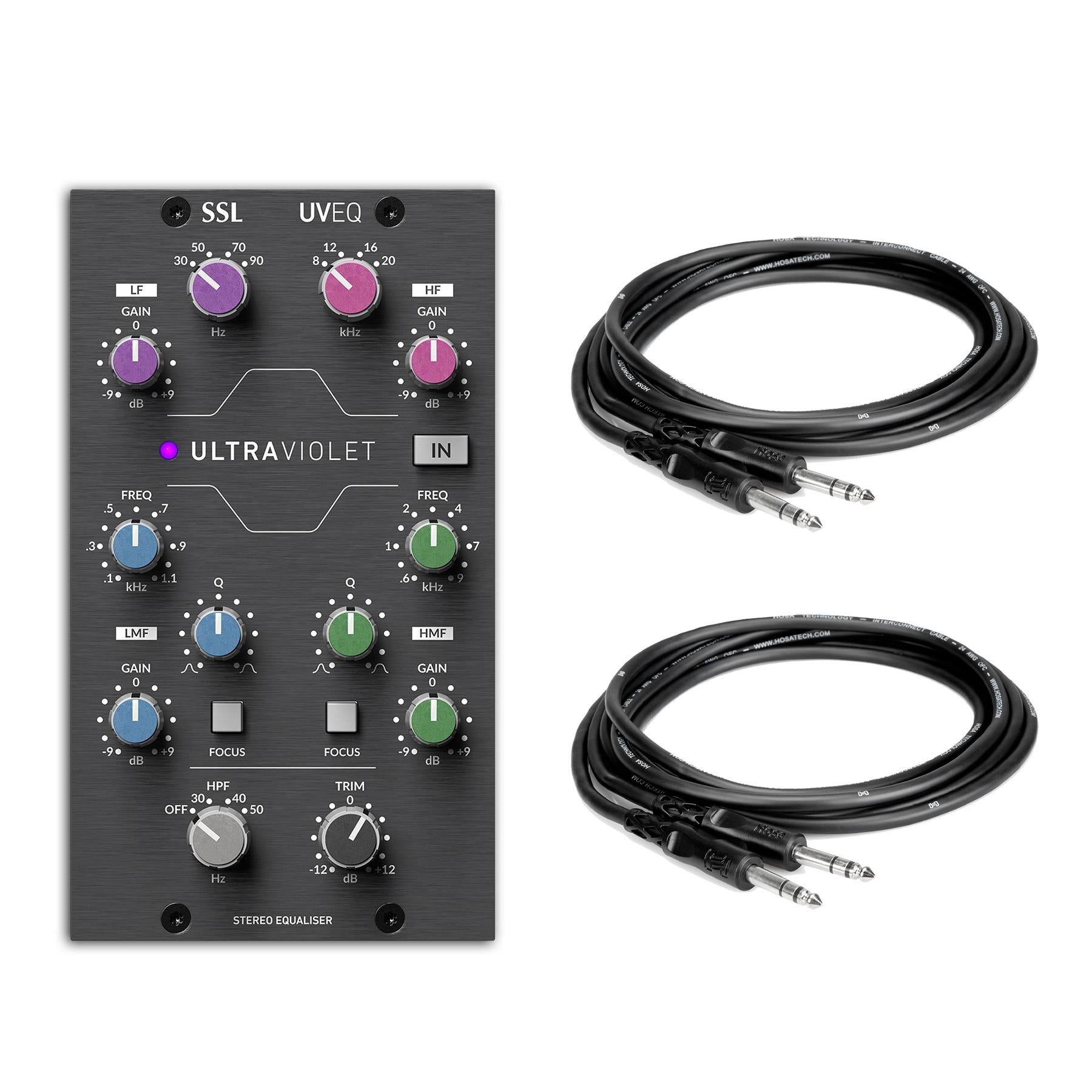 Solid State Logic ULTRAVIOLET 500-Series Equalizer Bundle with TRS Cab ...