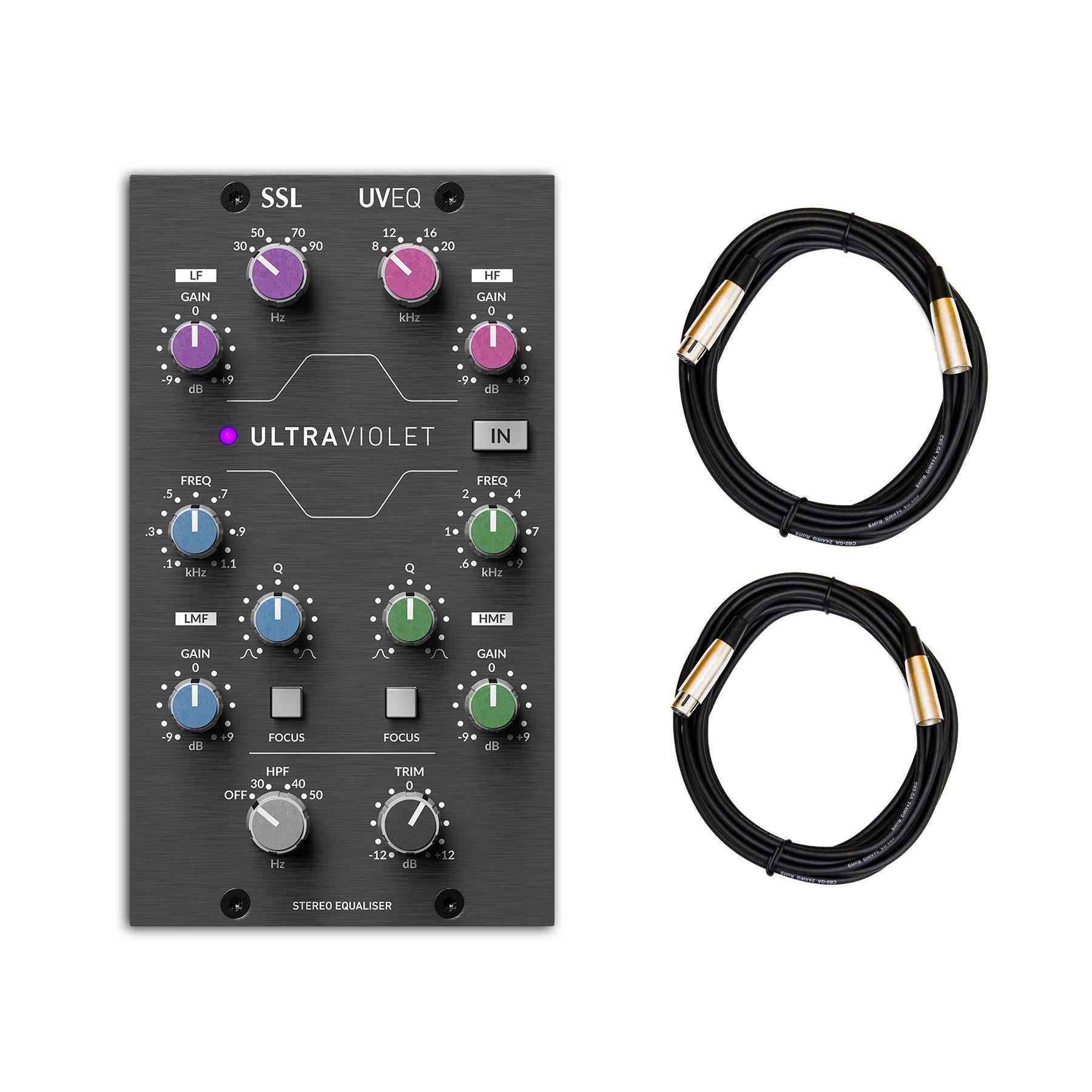 Solid State Logic ULTRAVIOLET 500-Series Equalizer Bundle with XLR Cab ...