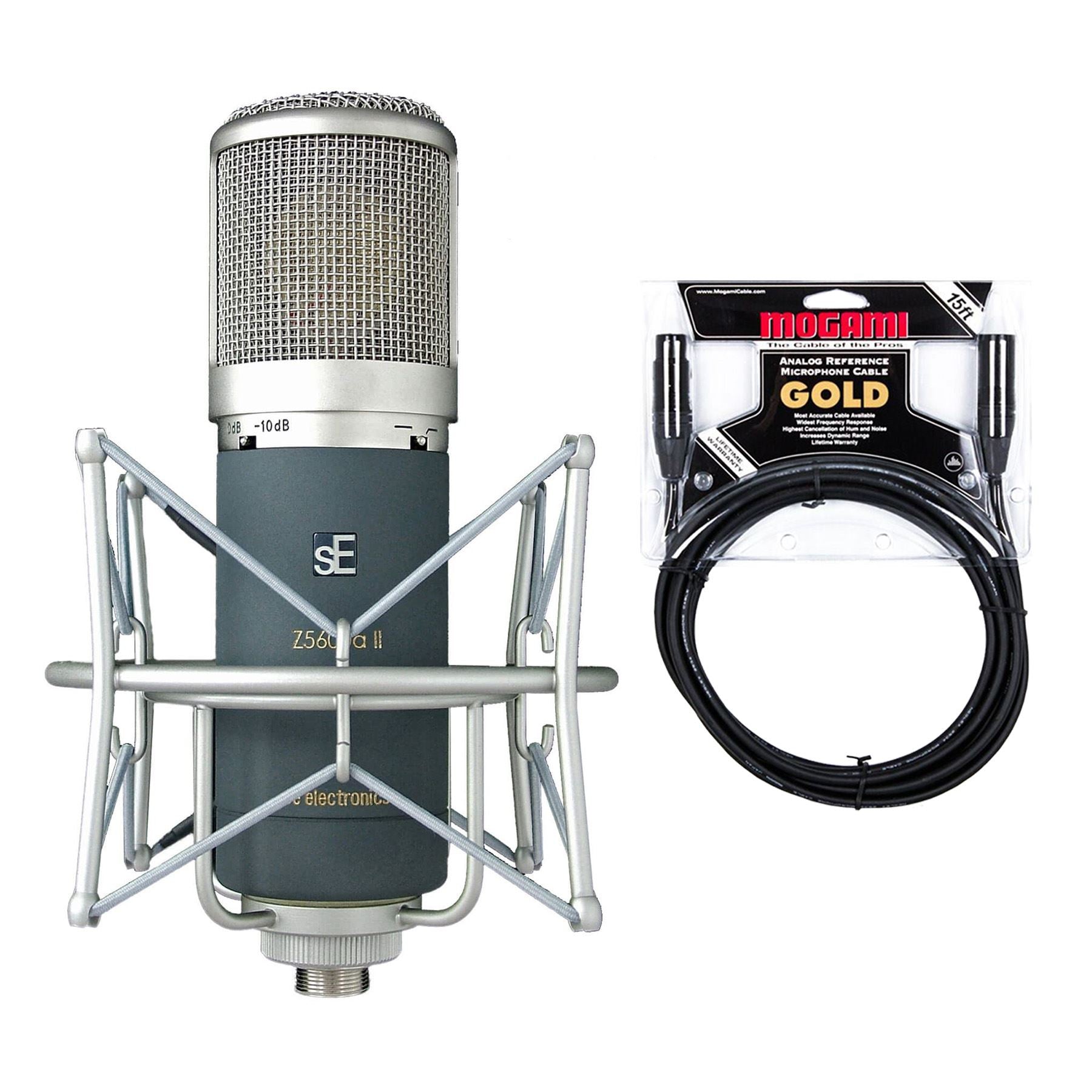 sE Electronics Z5600A Tube Microphone Bundle with Mogami Gold Studio C ...