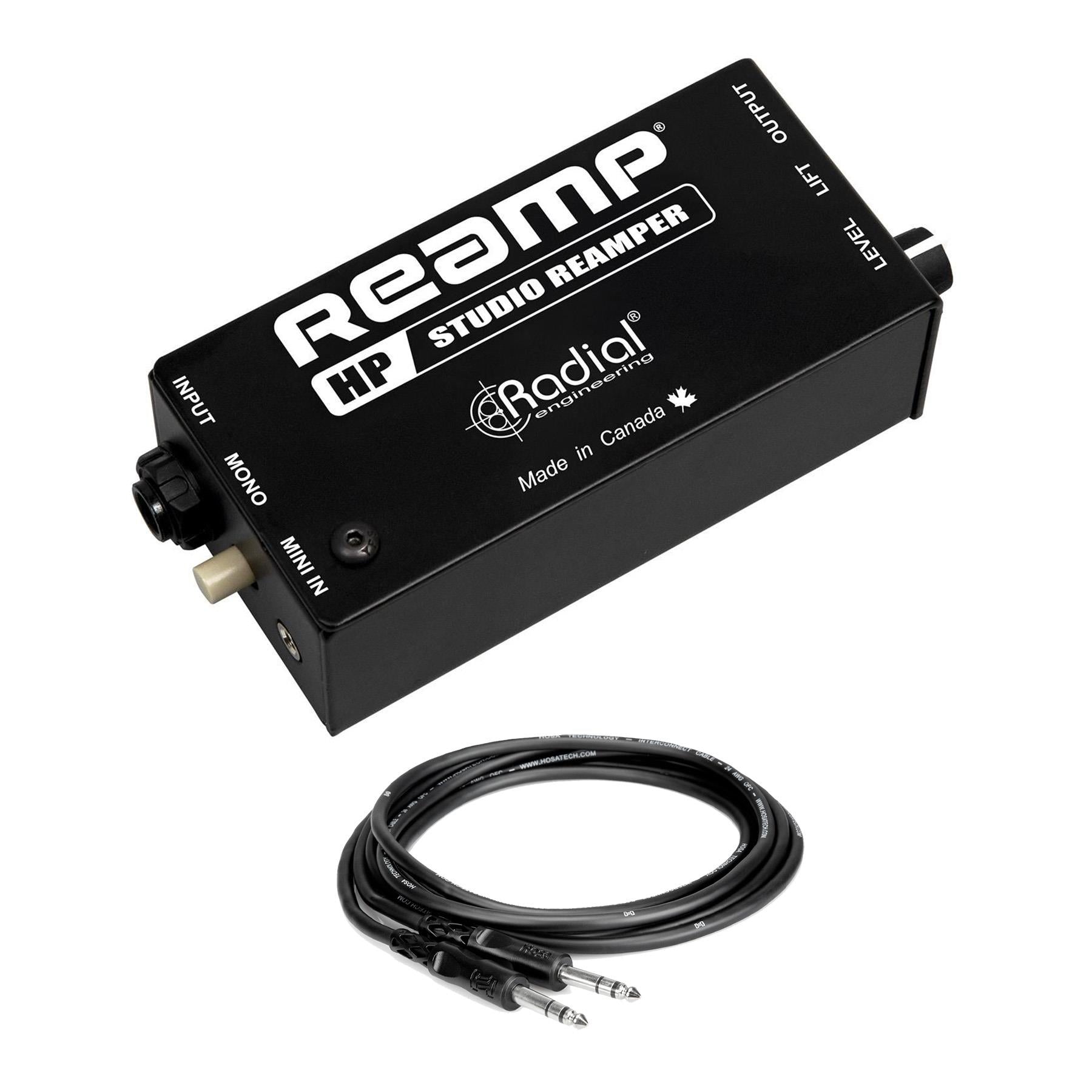Radial Engineering Reamp HP Studio Reamper Bundle with Hosa TRS Cable ...