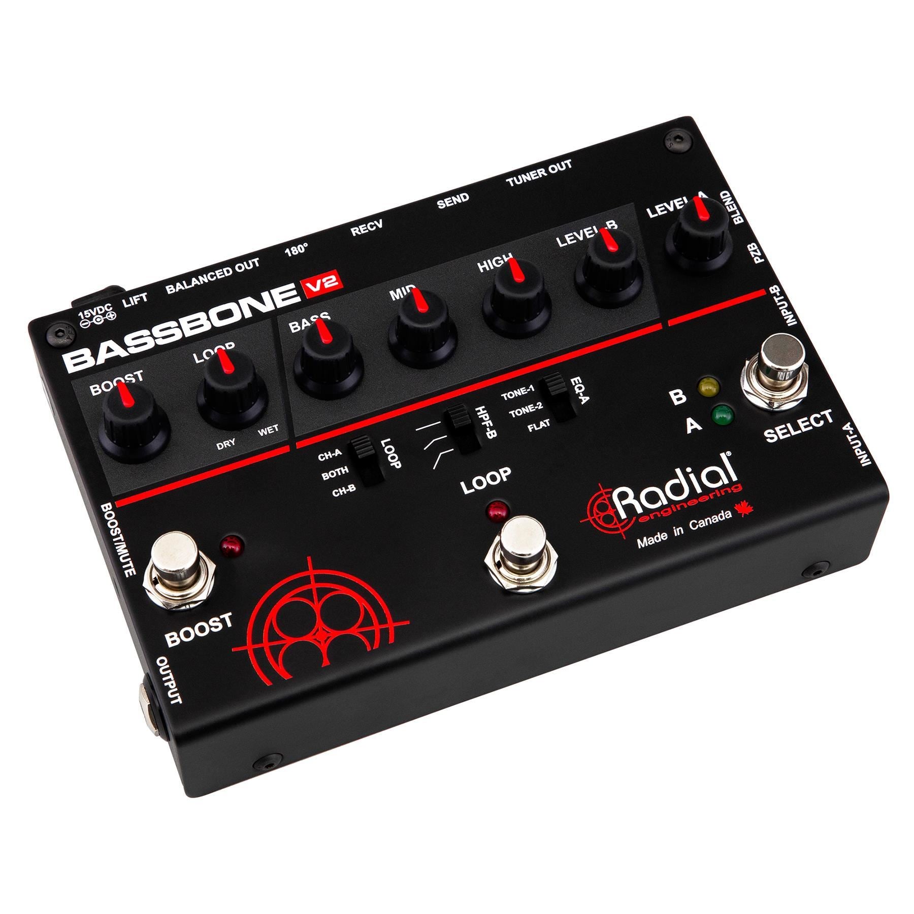 Radial Tonebone Bassbone V2 Bass Preamp and DI Box - Direct – Pixel Pro ...